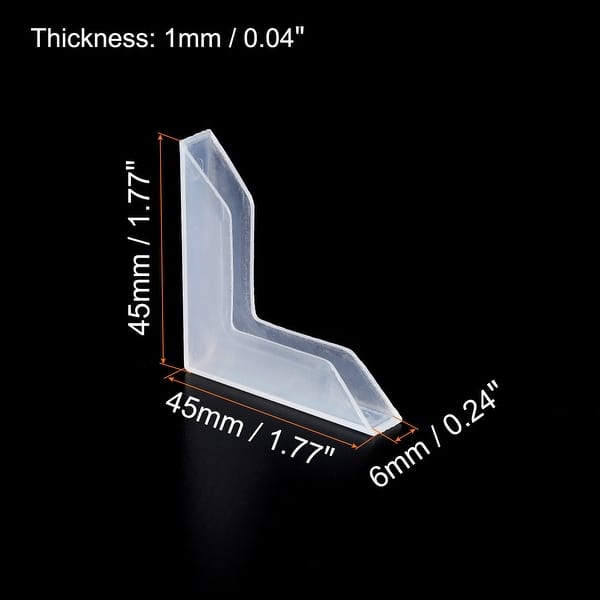 PP Corner Protector L Shape for Ceramic Glass Metal Sheets - White - On ...