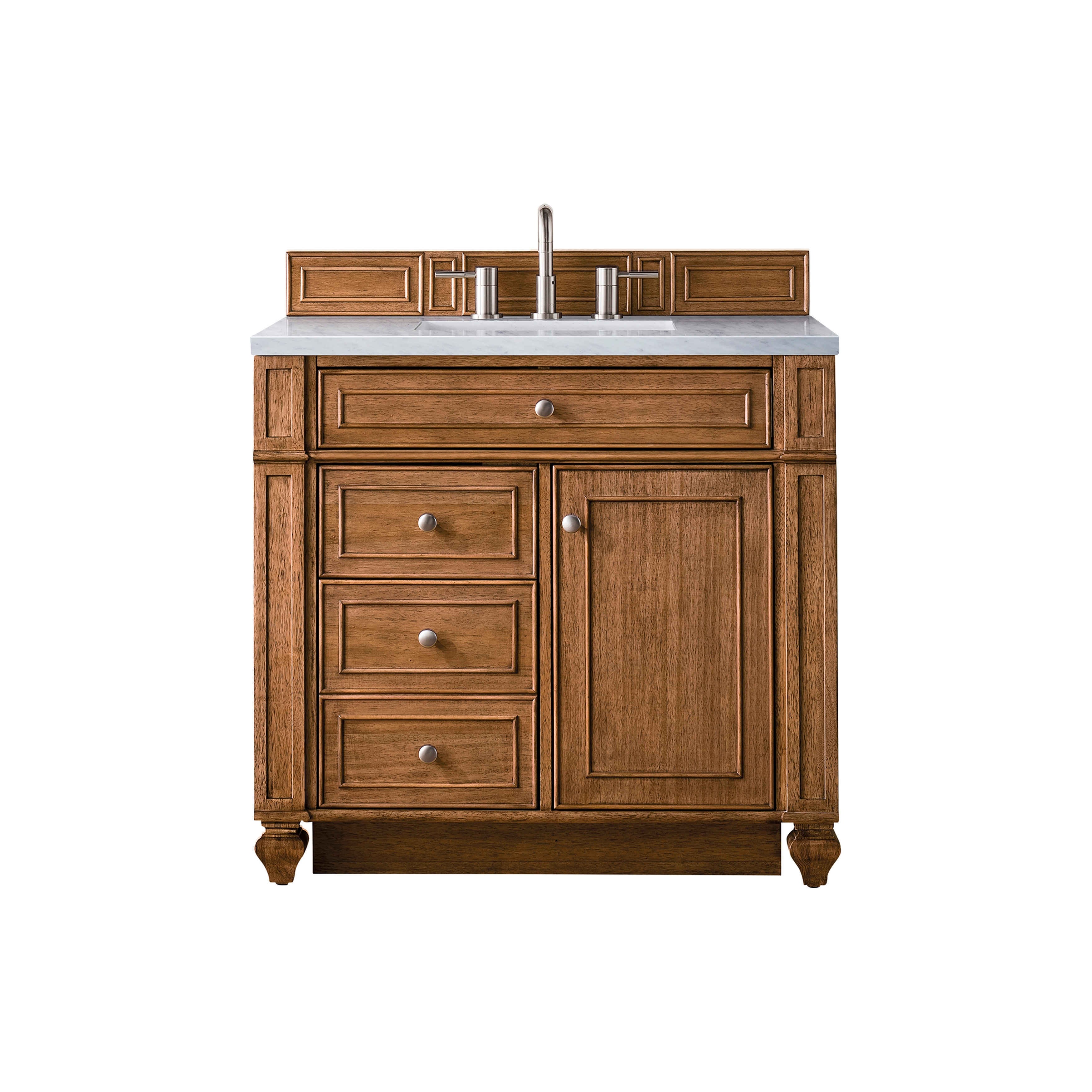 James Martin Vanities Brittany 36" Single Vanity, Smokey Celadon - Bed ...