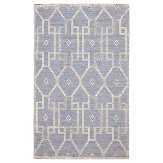 ECARPETGALLERY Braid weave Sienna Navy Wool Rug - 5'0 x 8'0 - Bed Bath ...