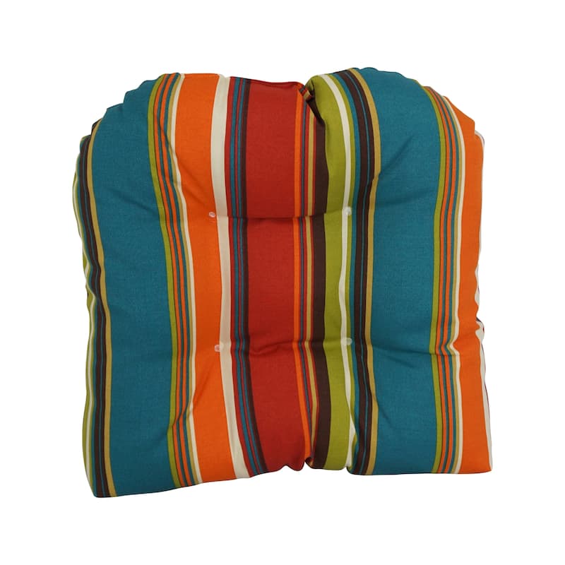 19-inch Rounded Back Indoor/Outdoor Chair Cushions (Set of 2) - On Sale ...