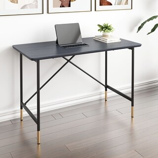 Camelot Desk Black - Bed Bath & Beyond - 33377225