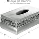 Creative Scents Mosaic Glass Silver Tissue Box Cover Rectangular - Bed ...