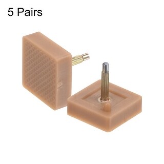 5 Pairs Kitten Heel Tips Tap Caps, 2.4mm Pin, 16mm Square Heel Caps ...