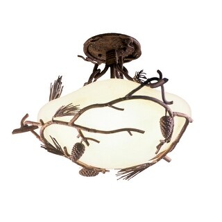 Kalco 5027PD Three Light Semi Flush Mount Ponderosa Ponderosa - One ...