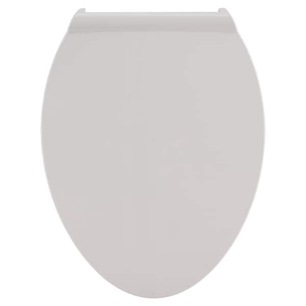 Contemporary Slow-Close Elongated Closed Front Toilet Seat with ...