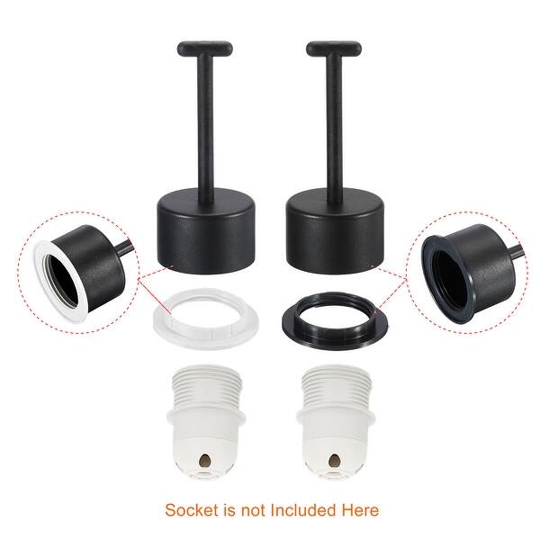 8pcs E27 Light Socket Ring Lamp Shade Holder Ring with 1pcs Removal ...