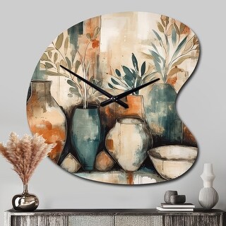 Orange And Green Channeling Bohemian Vibes - Boho Feather Large Wall ...