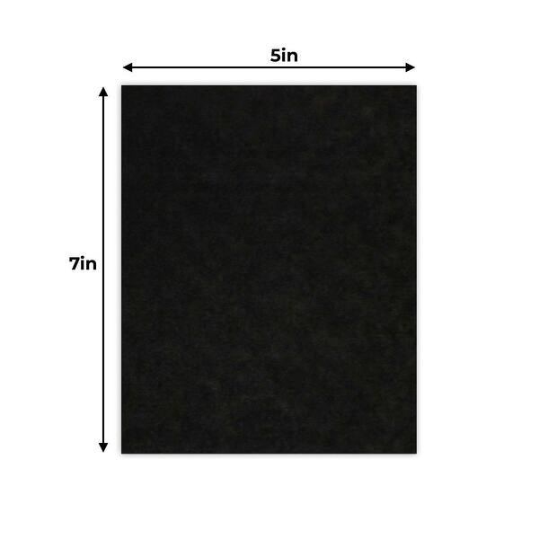 Black Suede 5x7 Backing Board - Uncut Photo Mat Board - Bed Bath ...