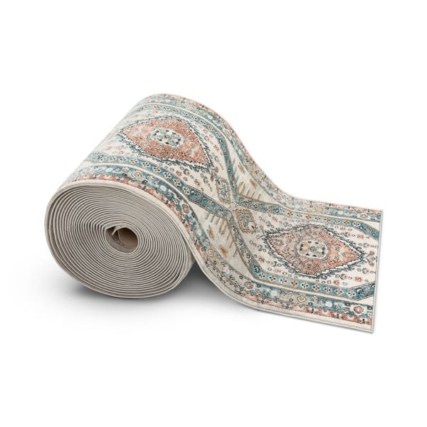 Custom Size Runner Indira Jane Medallion Oriental Hallway Stair Rug ...