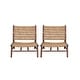 Mahogany Wood and Handwoven Water Hyacinth Chair - Bed Bath & Beyond ...
