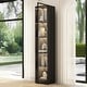 Tall Modular Display Storage Cabinet Bookcase w/Light Home Office - Bed ...
