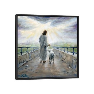 iCanvas "Jesus With Lamb On Graffiti Bridge" by Melani Pyke Framed ...