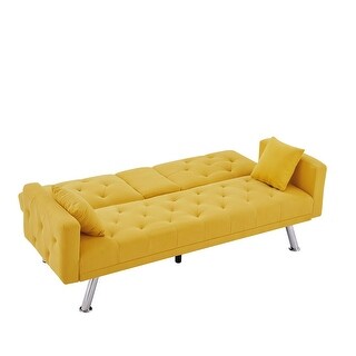 75" Sleeper Sofa, Tufted Back Sofa, Split Back, For Living Room - Bed ...