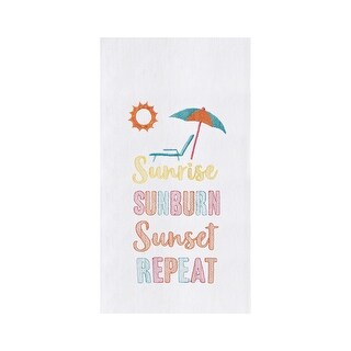 Sunrise, Sunburn, Sunset Flour Sack Kitchen Dishtowel - Bed Bath ...