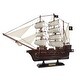 Wooden John Halsey's Charles White Sails Pirate Ship Model - Bed Bath ...