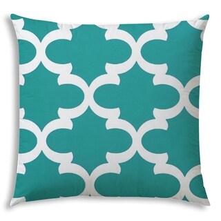 Turquoise window flower pattern pillow - Multicolor - Bed Bath & Beyond ...