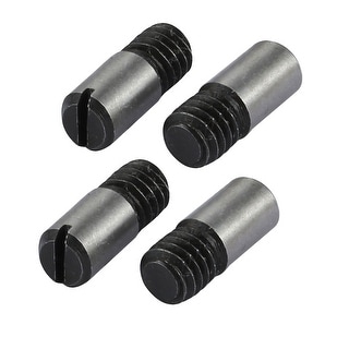 4Pcs M6 External Thread 14mm Long Carbon Steel Slotted Drive Taper Pin ...