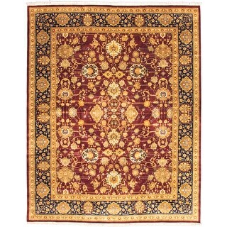 Hand-knotted Pako Persian Burgundy Wool Rug - 12'0 x 17'7/12'0" x 17'7 ...