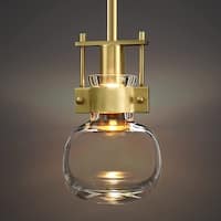 Gold pendant light mini globe hand blown glass pendant lighting ...