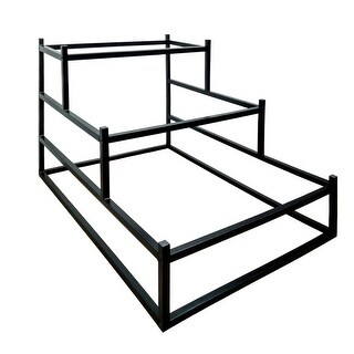 Modern Style Metal Display Rack for Queen Size Bed, Black - Bed Bath ...