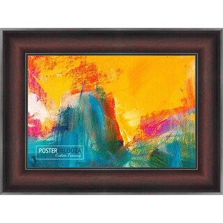 36x16 Traditional Mahogany Complete Wood Panoramic Frame with UV ...