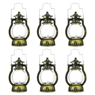 6Pcs 5 Inch Hanging Decorative Mini LED Candle Lantern Vintage - Bed ...