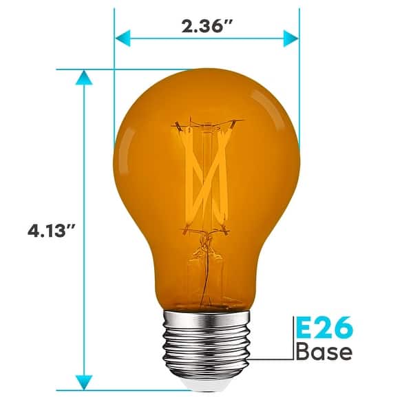 orange light bulb e27