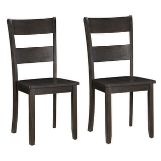 Distressed Walnut Ladder Back Side Chairs (Set of 2) - Bed Bath ...