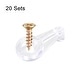 20pcs Glass Retainer Clips Kit 1inch Cabinet Glass Door Clip Holder ...