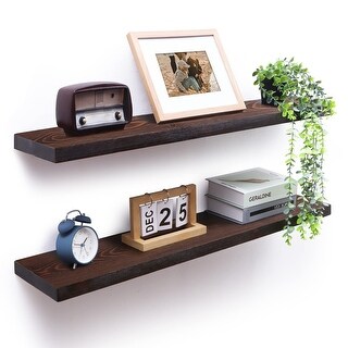 Wallniture Cervo 72 inch Floating Shelf, Wall Shelves for Living Room ...