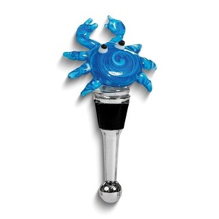 Curata Handcrafted Blue Crab Glass Bottle Stopper - Bed Bath & Beyond ...