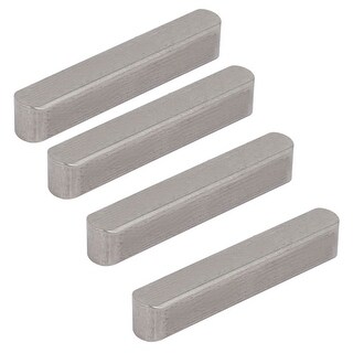 30mmx5mmx5mm 304 Stainless Steel Key Stock Keystock Silver Tone 4pcs ...