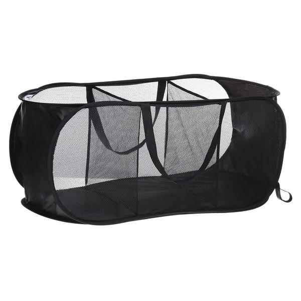 solid plastic laundry basket