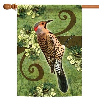 Brown and Orange Flicker Rectangular Outdoor Large House Flag 28" x 40 ...