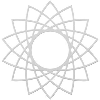 Cannes Architectural Grade PVC Pierced Ceiling Medallion - Bed Bath ...