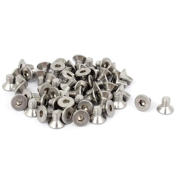 M3x 5mm 304 Stainless Steel Hex Socket Countersunk Flat Head Screw ...