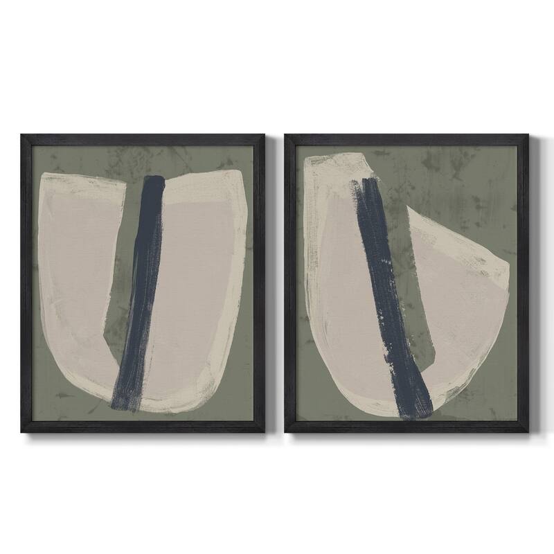Paper Slice III Premium Framed Canvas - Ready to Hang - Overstock ...