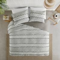 INK+IVY Dora Organic Cotton Chambray 3 Piece Duvet Cover Set (Insert Excluded) - On Sale - Bed ...