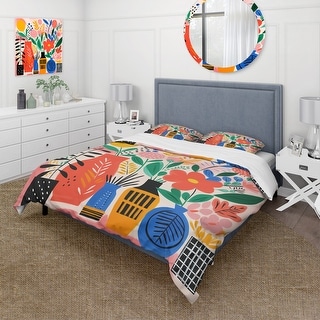Designart "Henri Matisse style boho flower bouquet II" Boho Pottery ...