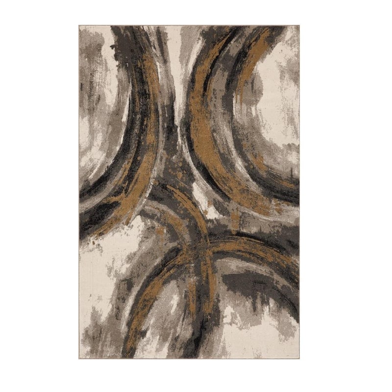 Luxe Weavers Abstract Geometric Area Rug - Overstock - 33461157