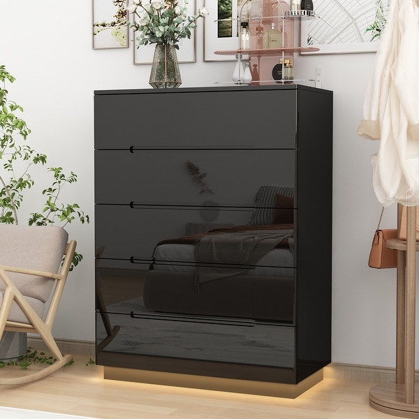 High gloss drawer unit store