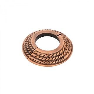 Copper Oil Rubbed Finish Radiator Flange Triple Roped 1-1/2" (IPS) Pipe ...
