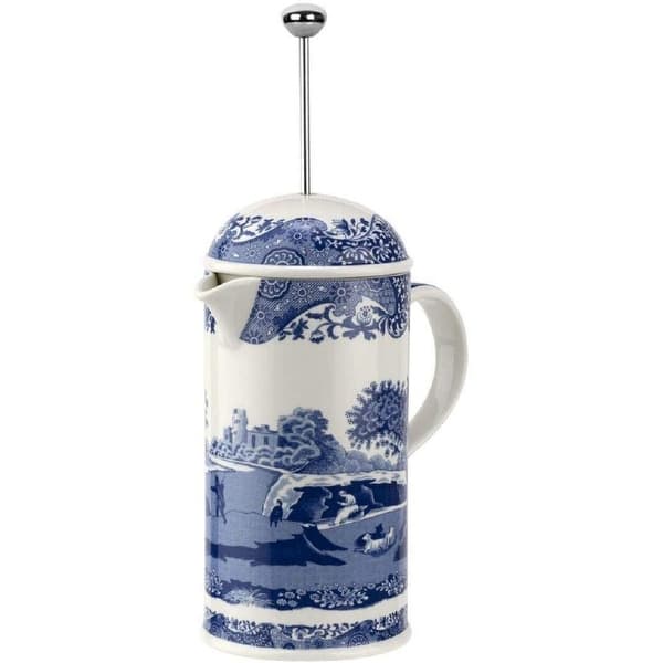 Spode Blue Italian Cafetiere French Press - 28 Ounce - Bed Bath ...
