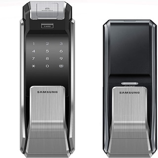 Samsung SHS-P718-LMK Push Pull Biometric Touchscreen Digital Door Lock ...