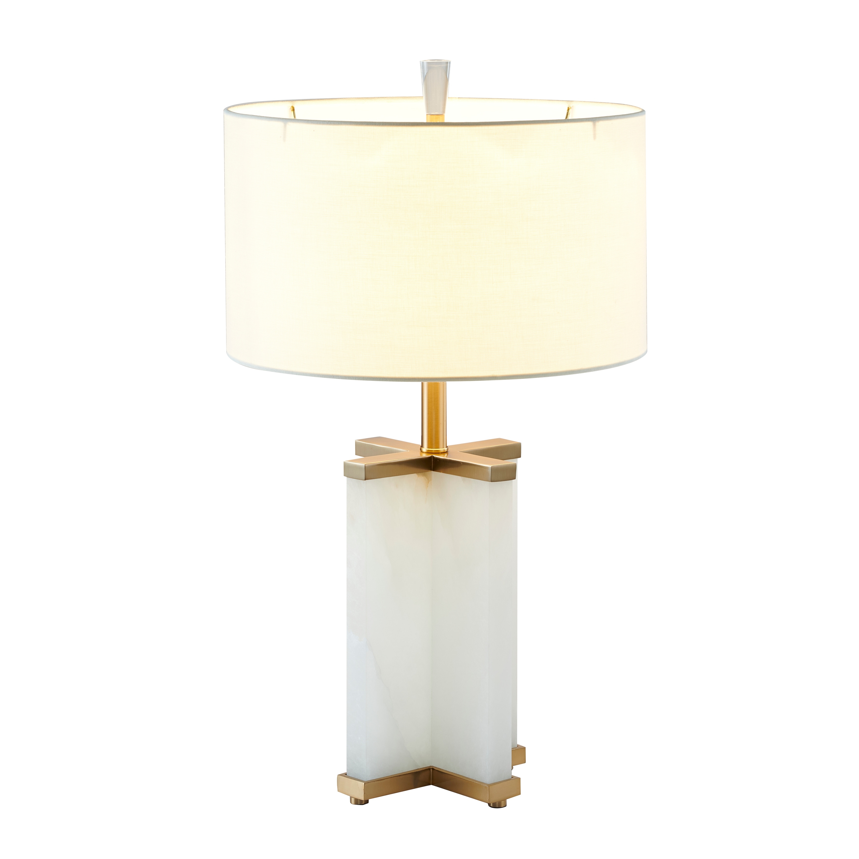 White Marble Base Table Lamp With Gold Shade And Black Frame - On Sale - Bed Bath & Beyond ...