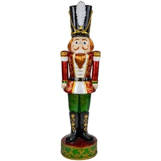 Commercial Christmas Nutcracker Soldier Base 5.25' Red Green - Bed Bath ...