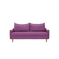 Purple Modern 67" Loveseat Sofa with High-Density Foam and Heavy-Duty ...