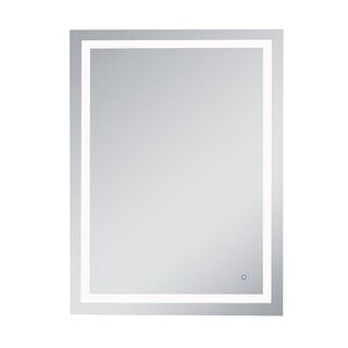 Avalon 36" x 48" Hardwired LED mirror - Silver - Bed Bath & Beyond ...