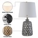 C Cattleya 20-Inch Ceramic Table Lamp with Hollow Cut-Out Base, 3-Way ...