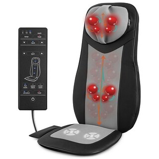 Ultimate Shiatsu Neck, Shoulder and Back Vibrating Massager with Heat ...